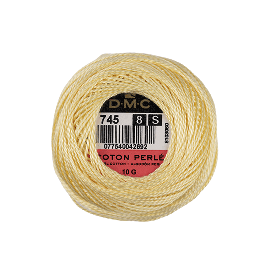 Tons de Amarelo Perlé DMC Perlé Amarelo 745