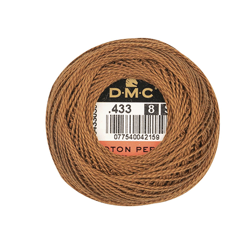 Tons de Marrom Perlé DMC Perlé Marrom 433