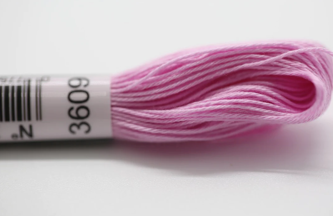 Tons de Rosa Broder 25 DMC Broder 25 Rosa 3609