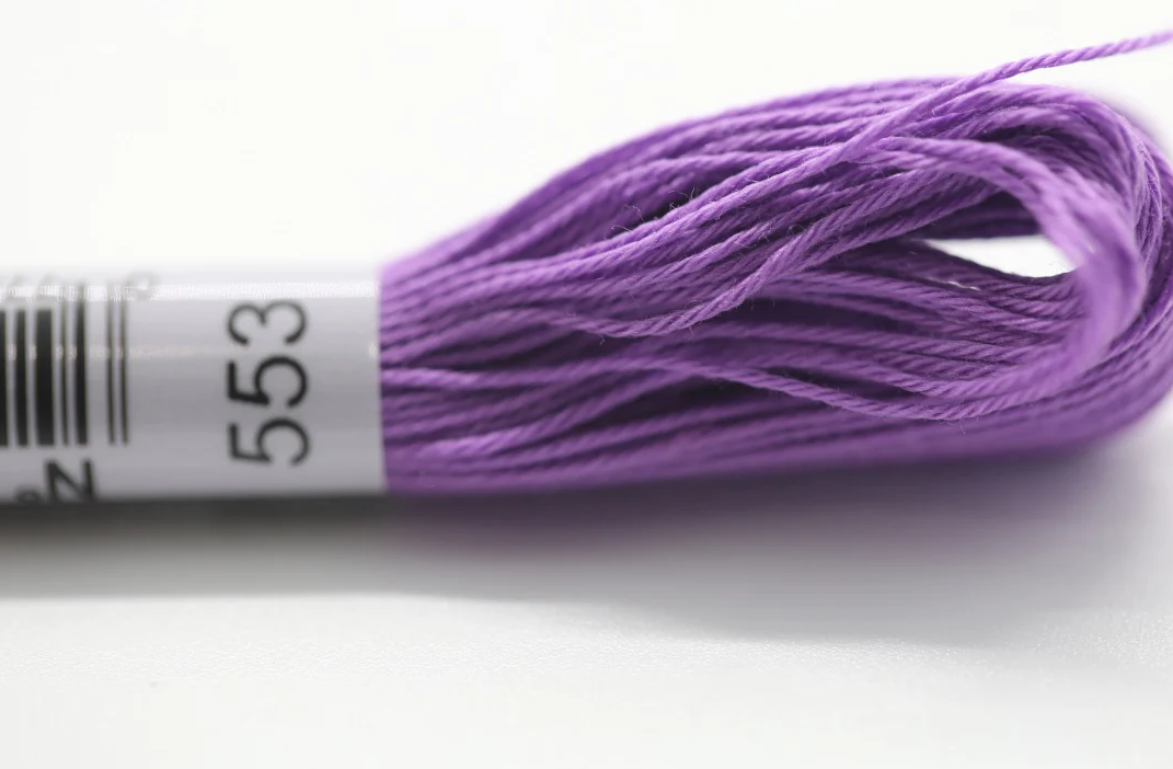 Tons de Bordo e Lilás Broder 25 DMC Broder 25 Lilás 553