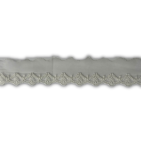Renda Off White Tule 4,5cm